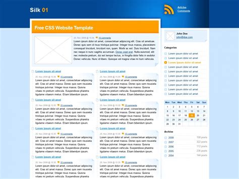 plantillas html css para descargar gratis silk 01 plantillas html