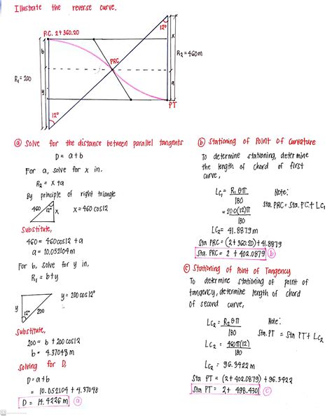 Solved Problem No 4 A Reverse Curve Has A Radius Of The Curve