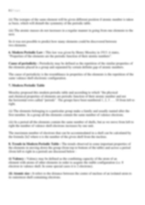 Solution Class 10th Chemistry Periodic Classification Of Element Studypool