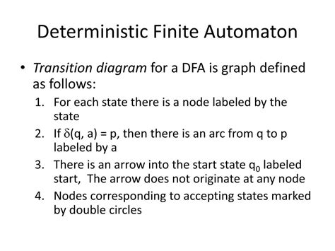 Ppt Deterministic Finite Automaton Powerpoint Presentation Free