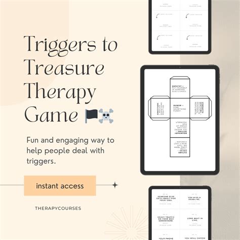 Trigger To Treasure A Therapy Game Dbt Game Group Therapy Tools C Therapy Courses