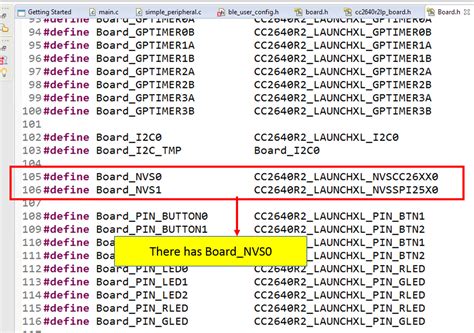 CCS LAUNCHXL CC R CC R Adding NVS Into Simple Peripheral Project Failed Because Of No
