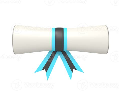 Rendering 3d Of Certificate Paper 24831154 Png