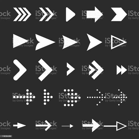arrow icon vector set vector pointers icons for web navigation design