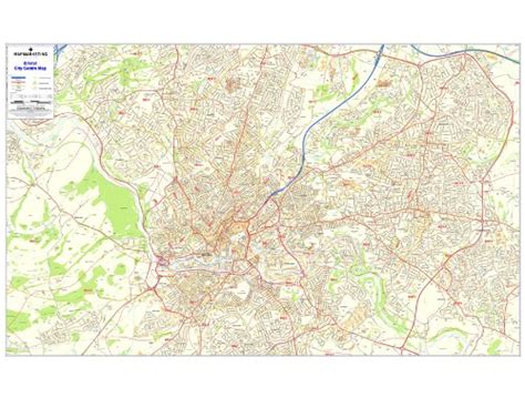 Buy Bristol Postcode Laminated City Centre Sector Wall 1 Online At