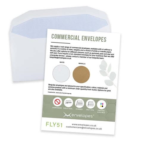 Commercial Envelope With Data Sheet Inc Sample
