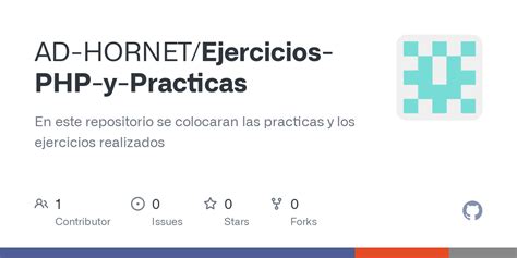 Ejercicios PHP Y Practicas Newpage Html At Main AD HORNET Ejercicios PHP Y Practicas GitHub