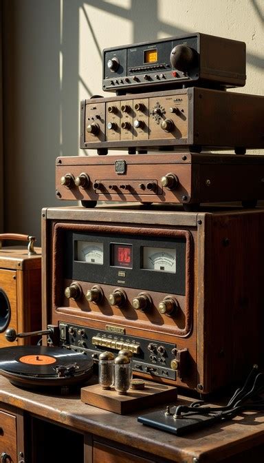 Free Vintage Audio Stack Image Vintage Audio Amplifier Download At Stockcake