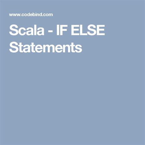 Scala If Else Statements Learn Programming Scala Videos Tutorial