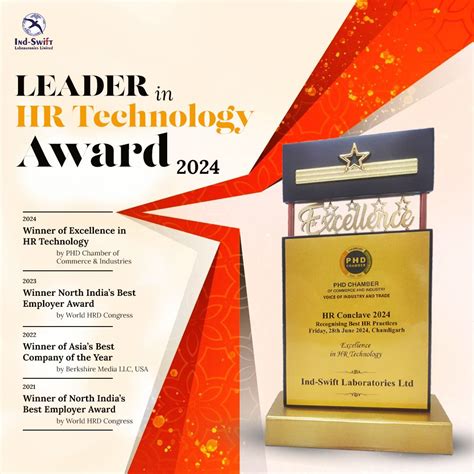 Hrexcellence Award Indswift Indswiftlabs Ind Swift Laboratories Ltd
