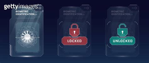 Hud Retinal Recognition Biometric Id Scan Dashboard Concept Set User Eye Verification Scanner