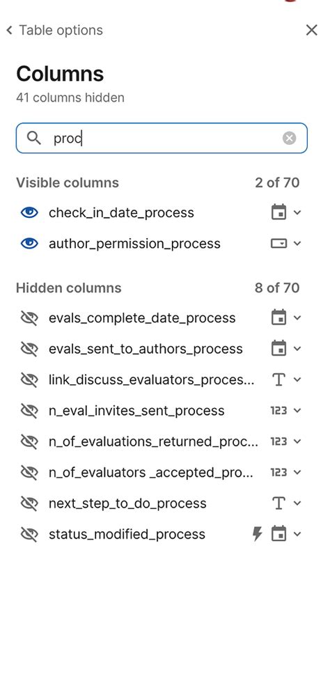 in column view sidebar i want to quickly select multiple columns and