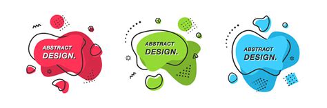 추상 현대 그래픽 요소의 집합입니다 디자인 배너 세트입니다 벡터 배너 집합입니다 대화 풍선 문자 기호에 대한 스톡 벡터 아트 및 기타 이미지 대화 풍선 문자 기호 로고