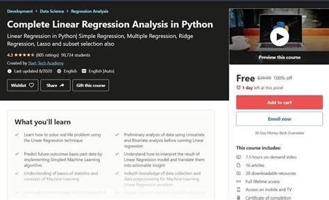 Complete Linear Regression Analysis In Python Linear Regression