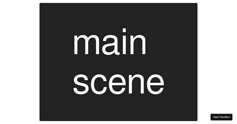 phaser 3 template with multiple scenes codesandbox