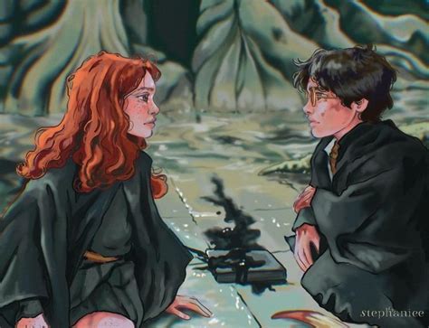 Harry Potter And Ginny Weasley Hinny Fanart Harry Potter Harry Potter Illustrations Harry