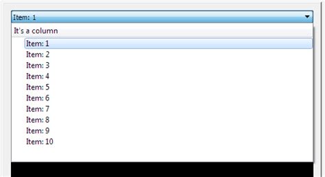 C QComboBox And HeaderItem Stack Overflow