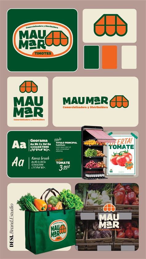 Vibrant Visual Identity For Modern Grocery Store Branding Disenos De Unas Diseño De Identidad