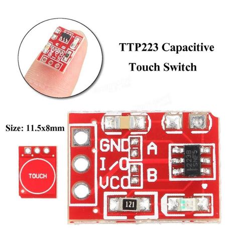 Arduino Touch Sensor Ttp223 Capacitive Touch Sensor Module Darazpk