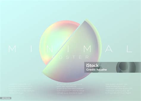 벡터 세련 된 최소한의 포스터입니다 미래의 3d 모양 파스텔 역동적인 배경입니다 크리에이 티브 미니 멀 템플릿 인테리어 포스터 전단지 음악 커버 벽지 배너 현수막 네온