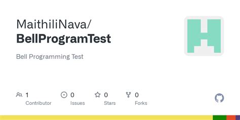 Github Maithilinava Bellprogramtest Bell Programming Test