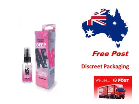 Deep Af Oral Sex Blowjob Strawberry Flavoured Desensitising Spray 29ml