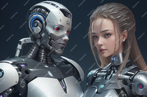 Premium Photo | Cyborg robot d render robotic process automation rpa data analysis in server ...