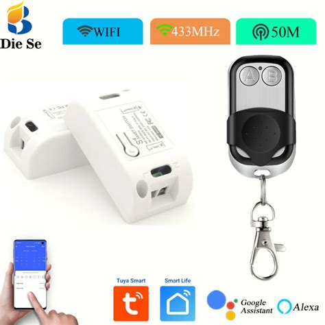 Diese Tuya Wifi Smart Switch Rf433mhz Ac 110v 220v 1ch Receiver Relay
