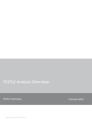 33 Pestle Analysis Example Pdf Examples