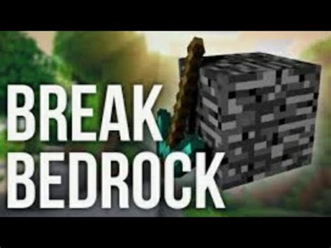 HOW TO BREAK BEDROCK IN MINECRAFT PE NETHER ROOF YouTube