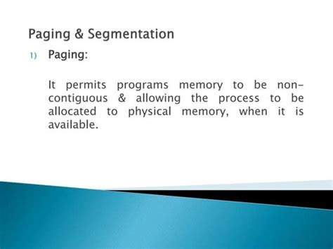 paging segmentation and segment with paging ppt