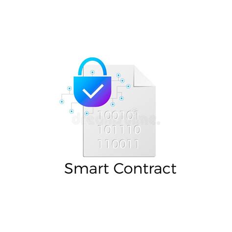 Ethereum Smart Contract Icon Stock Vector Illustration Of Blue Background 122727491