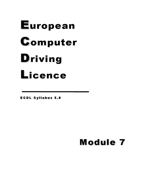 ecdl v5 module 7 print pdf world wide web internet and web