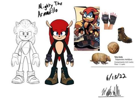 Sonic Movie Mighty Design By Kylanbooker4 On Deviantart
