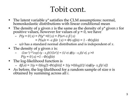 ppt limited dependent variables tobit and censored models powerpoint