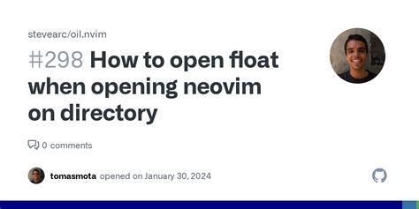 how to open float when opening neovim on directory · issue 298