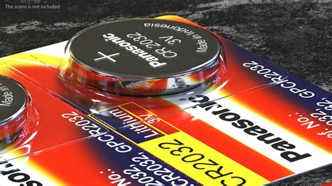 Panasonic Cr2032 Coin Battery Blister Package 3d Model 29 3ds