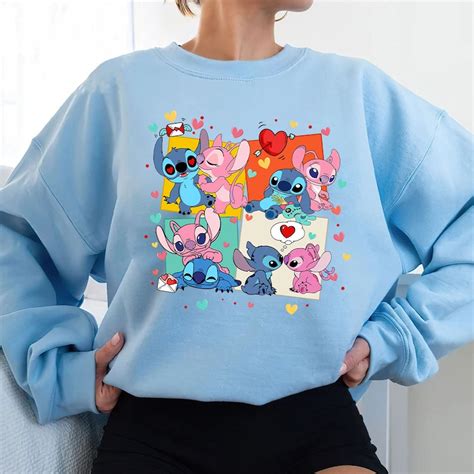 Disney Stitch And Angel Valentines Shirt Inspire Uplift