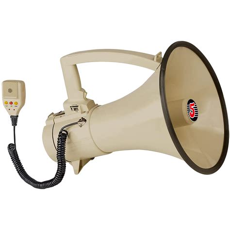 5 Core Megaphone Bullhorn Speaker 100w Bull Horn Battery Power Cheer
