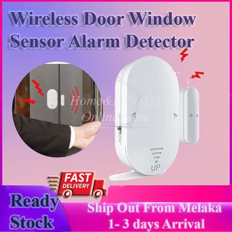 Wireless Door Window Sensor Alarm Detector With 130db Alarm Sound Built In Speaker With 5 Work