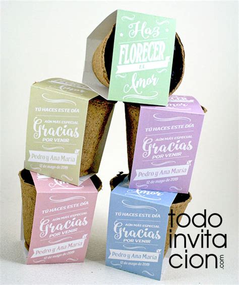 KIT DE SEMILLAS DE FLORES BODAS Todoinvitacion Invitaciones Y Detalles Originales