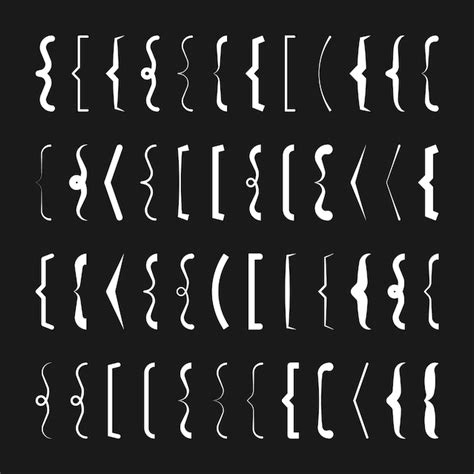 premium vector text brackets collection white quotation box curly