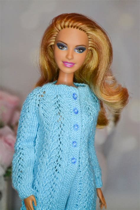 Голубой кардиган для куклы Барби. | Crochet Fantasy (Вязанные фантазии ...