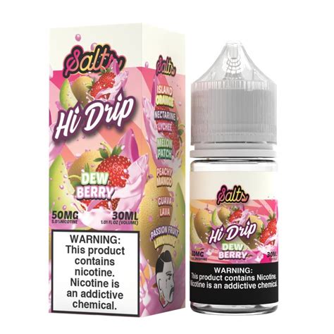 Hi Drip Salt Dew Berry 30ml Honeydew Strawberry
