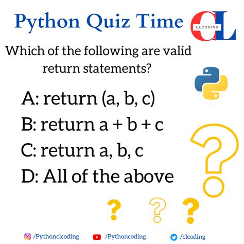 Which Of The Following Are Valid Return Statements ~ Computer