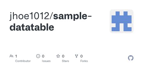 Github Jhoe1012sample Datatable