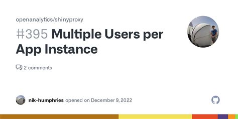 multiple users per app instance · issue 395 · openanalytics shinyproxy