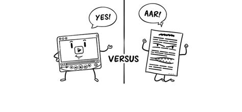 visual vs text