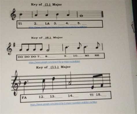 Direction Identify The Key Signatures Read And Write The Sofa Syllables In The Corresponding