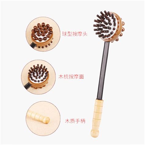 Wooden Massage Hammer Back Head Knock Massager Stick Alat Tukul Urut